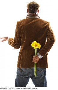 Man Holding Flowers Behind Back – Penn Points Online